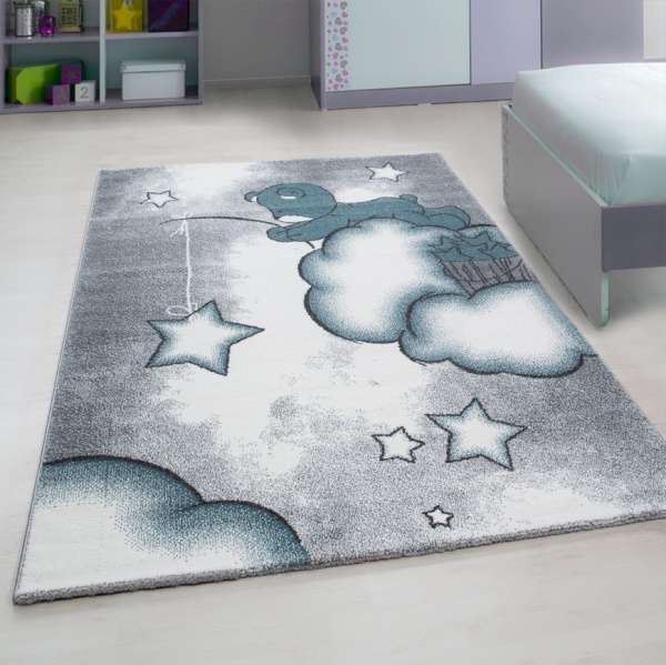 Bamby Kids Blue Clouds Rug - carpetsrugs.ie