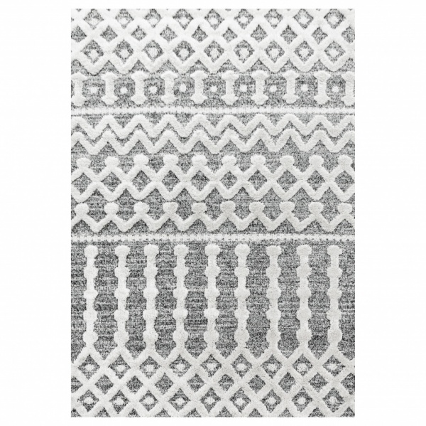 Roma Designer Moroccan Grey Rug Decor for Home - carpetsrugs.ie