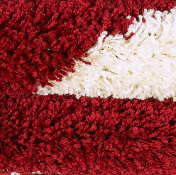 Shaggy Fun Kids Red Rug - carpetsrugs.ie