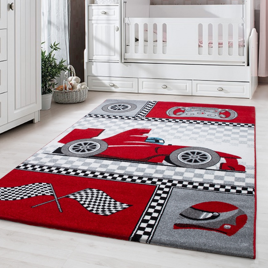 Kids Joy Red Rug - carpetsrugs.ie