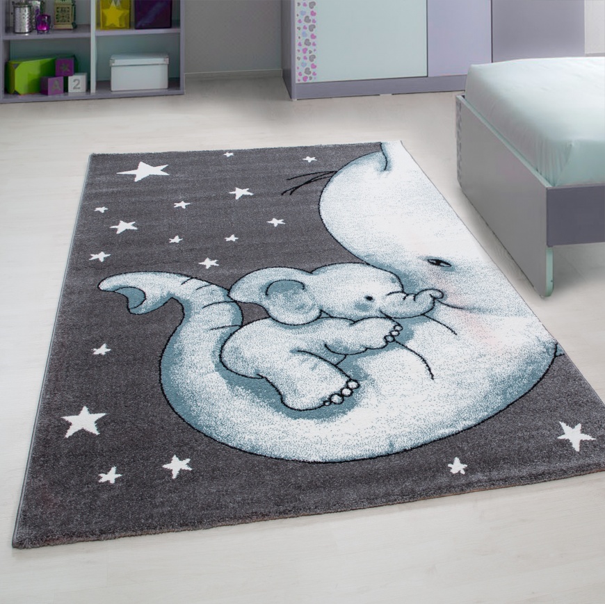 Kids Bright Blue Rug - carpetsrugs.ie
