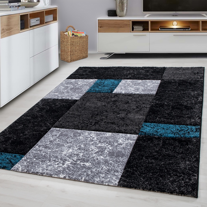 Hawaii Modern Turquoise Rug - carpetsrugs.ie