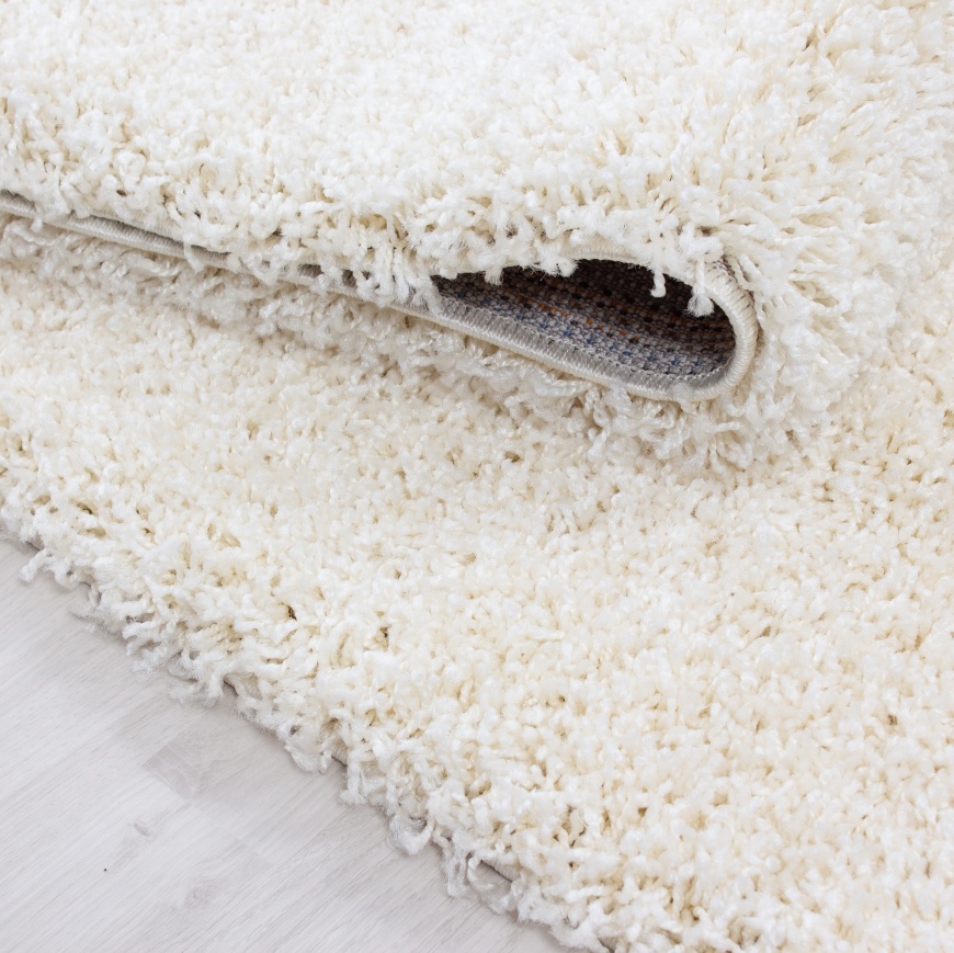 Life Shaggy Plain Cream Rug - Cream Shaggy Rugs for Home - carpetsrugs.ie