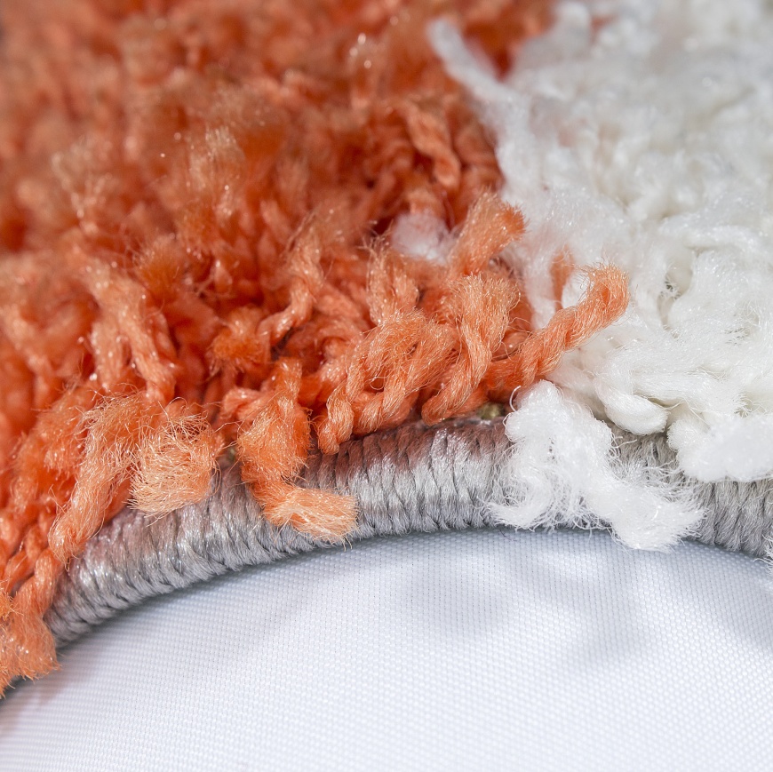 Life Shaggy Checkerd Terracotta Rug - carpetsrugs.ie