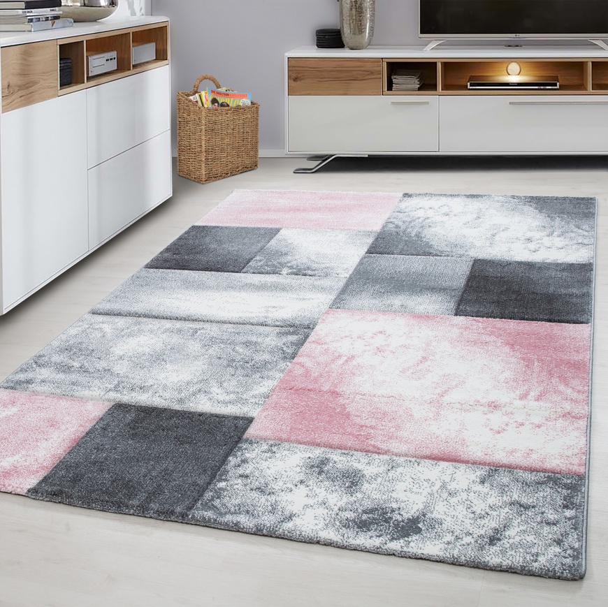 Hawaii Designer Pink Rug - carpetsrugs.ie