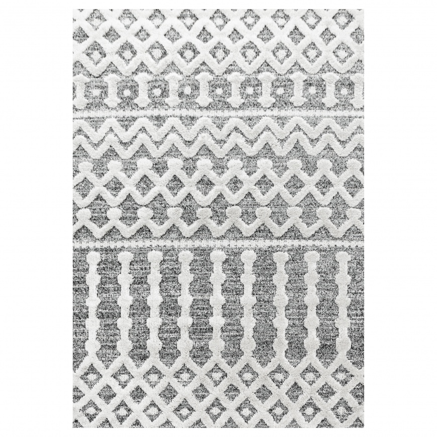 Roma Designer Moroccan Grey Rug Decor for Home - carpetsrugs.ie