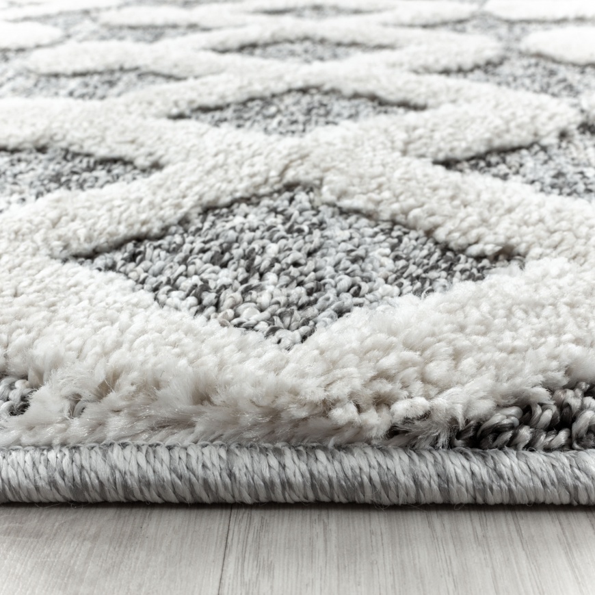 Roma Designer Moroccan Grey Rug Decor for Home - carpetsrugs.ie