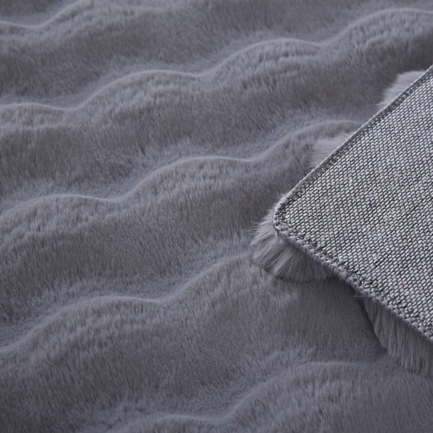 Unique Velvety Grey Floor Mats for Living Room, Bedroom, Kids Room ...