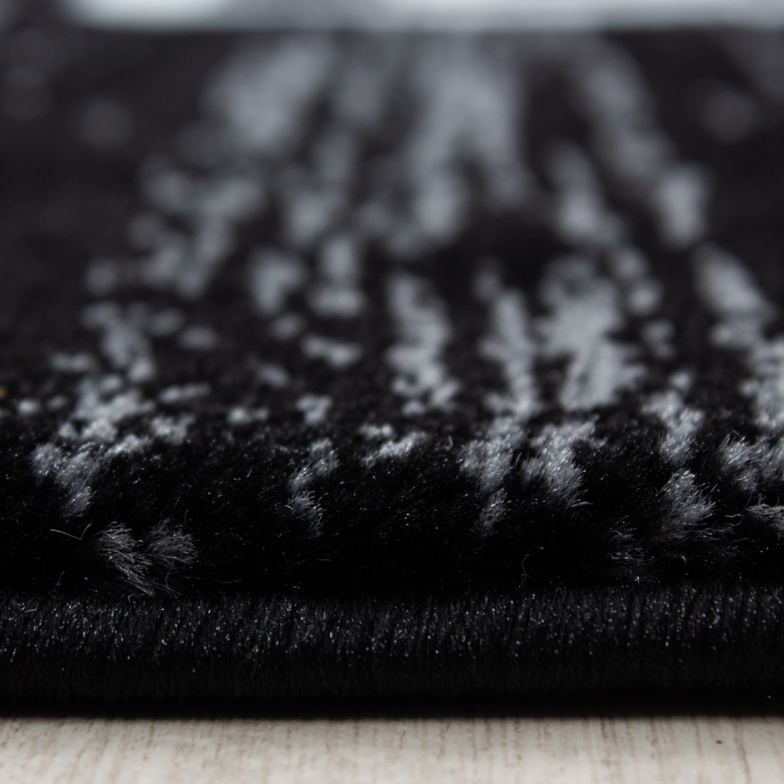 Miami Designer Modern Black Rug for Home - carpetsrugs.ie - carpetsrugs.ie
