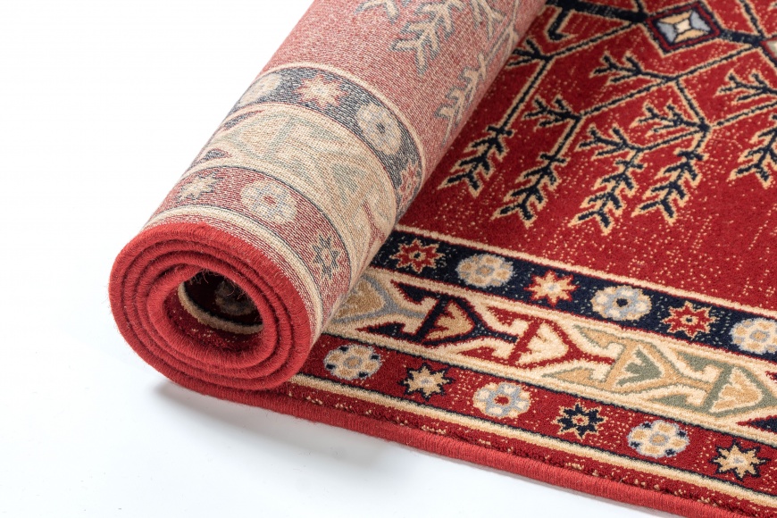 Quality Classic Traditional Red Wool Rug - Bella - carpetsrugs.ie